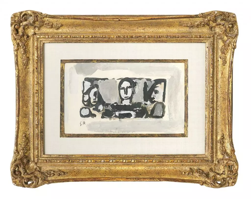 Georges Rouault, Trois Personnages. Met vergunning van New Orleans Auction Galleries.