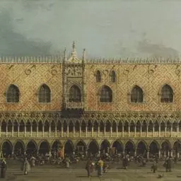 Canaletto The Piazzetta: skatiens uz austrumiem ar Hercoga pili