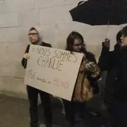 Marxa londinenca en solidaritat per Charlie Hebdo a Trafalgar Square 26878_6