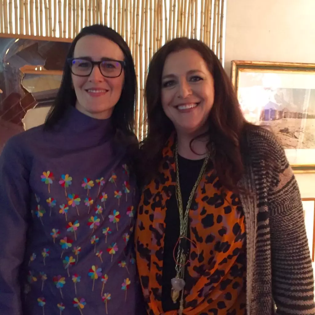 Melissa McGill and Angela Missoni at the Salotto “Angela Missoni.” Courtesy of Missoni. 