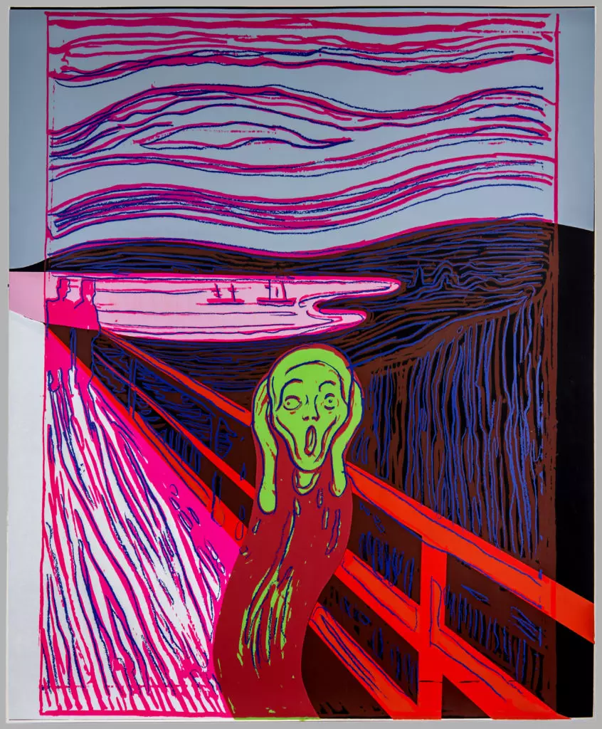 Andy Warhol, The Scream (After Munch), 1984. Ihsan David Tunick, Inc.