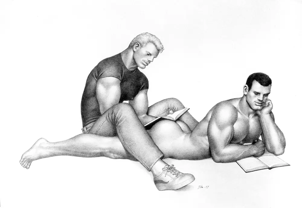 'Untitled', 1987, Grafit dina kertas. Gambar: Tom of Finland Foundation. Kahadean tina Artists Space