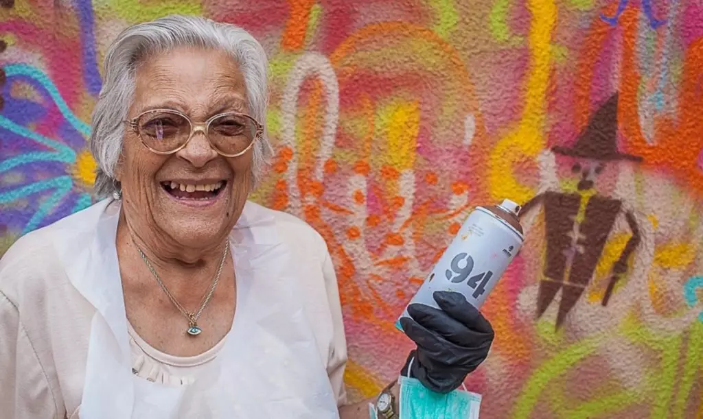 Graffiti Grannies huko Lisabon. Picha: Eduardo Leal kwa 4See Photogrpahy