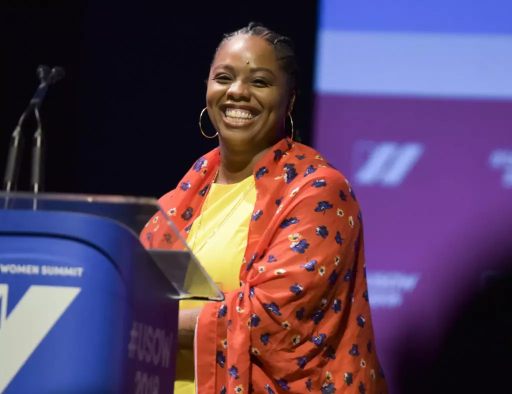 Black Lives Matter Activist Patrisse Cullors na-eji usoro okwu, ihe ngosi na ngwa ahịa na-ebute ngagharị na Miami. 27765_1