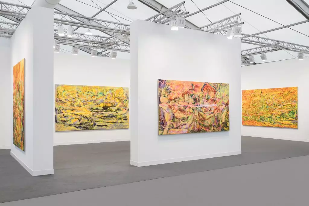 Umbono wofakelo, uLucy Bull: Frieze London, Okthobha 13–17, 2021, The Regent's Park, London. Ifoto: UMark Blower, ngoncedo lukaDavid Kordansky Gallery, eLos Angeles.