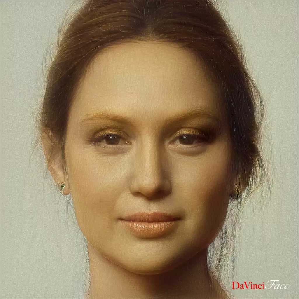 Jennifer Lawrence con Da Vinci Face.