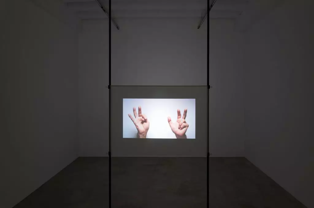 Beschriebene Kombinationen (2011) היה זמין עבור בין 1 ל-2 מיליון דולר ב- Galerie Konrad Fischer. באדיבות גלרי קונרד פישר.