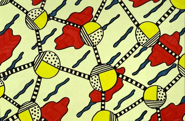 Nathalie du Pasquier, untitled textile design, 1982 Photo: courtesy Nathalie du Pasquier