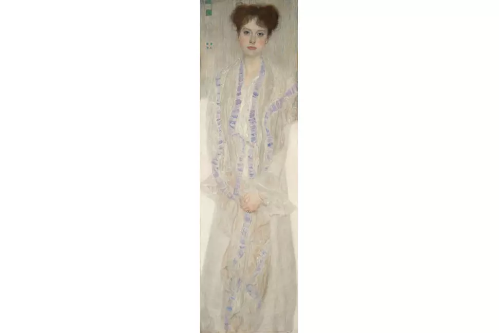 格特魯德·勒夫 (Gertha Felsöványi) 的古斯塔夫·克里姆特 (Gustav Klimt) 肖像 (1902) 照片：蘇富比