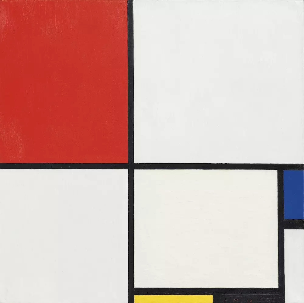 Piet Mondrian Composition No. III, Red, Blue, Yellow, and Black (1929) 照片：佳士得