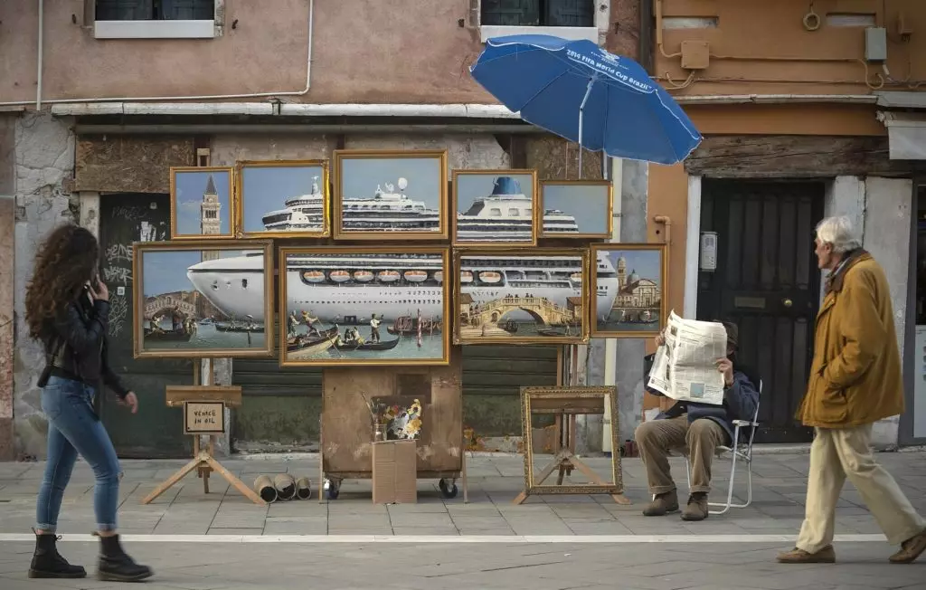 Banksy ở Venice? Lịch sự của nghệ sĩ.