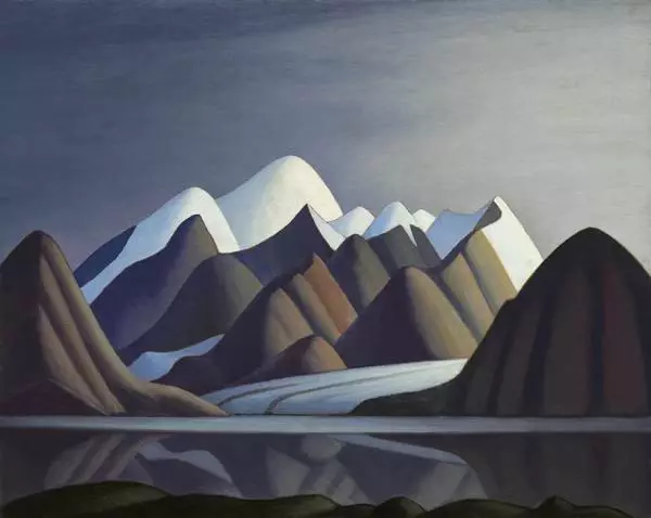 Lawren Harris, Monto Tuleo (1930). Foto: ĝentileco de Vankuvera Artgalerio/©Familio de Lawren S. Harris.