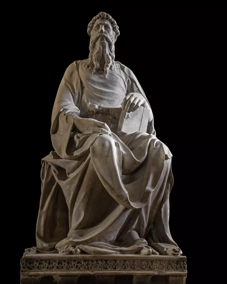 Donatello, heilagur Jóhannesi guðspjallamaðurinn (1408–15). Mynd: Antonio Quattrone, © Opera di Santa Maria del Fiore.