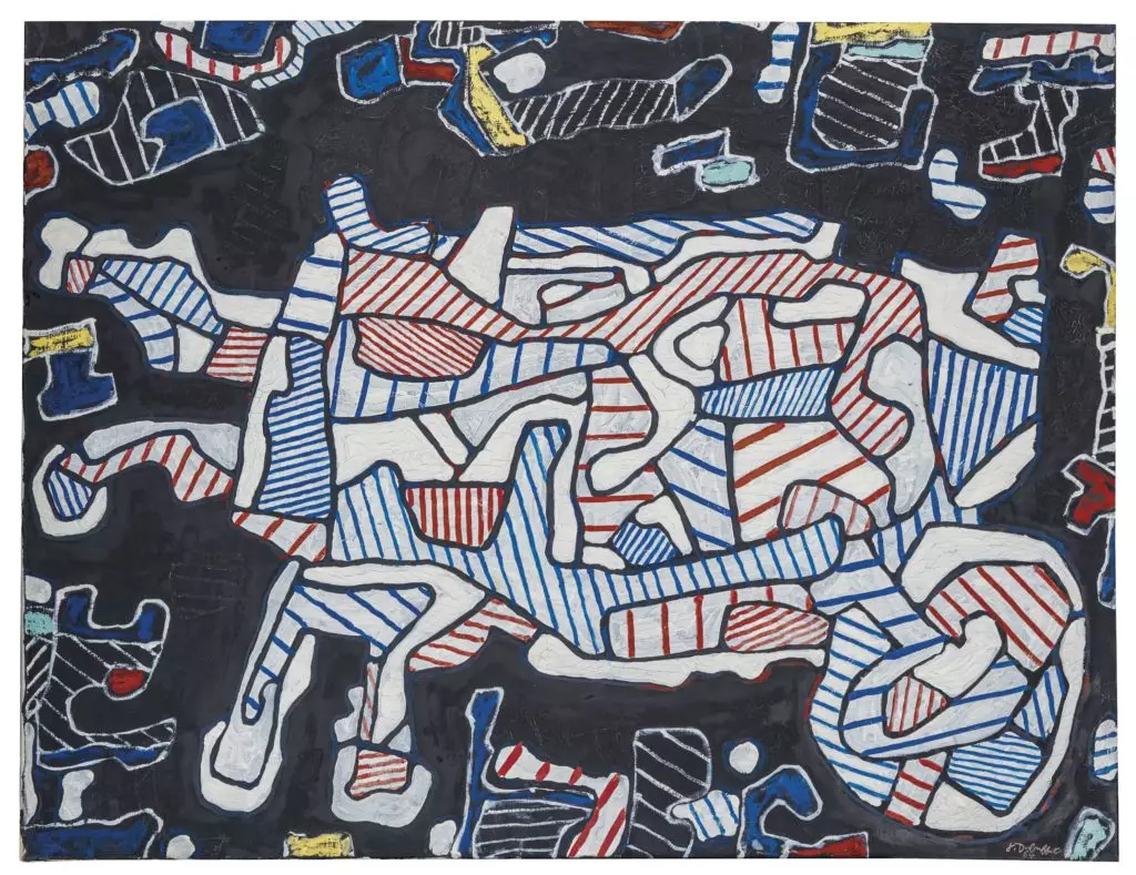 Jean Dubuffet, La Brouette (The Wheelbarrow) (1964). Christie's අනුග්‍රහයෙනි.