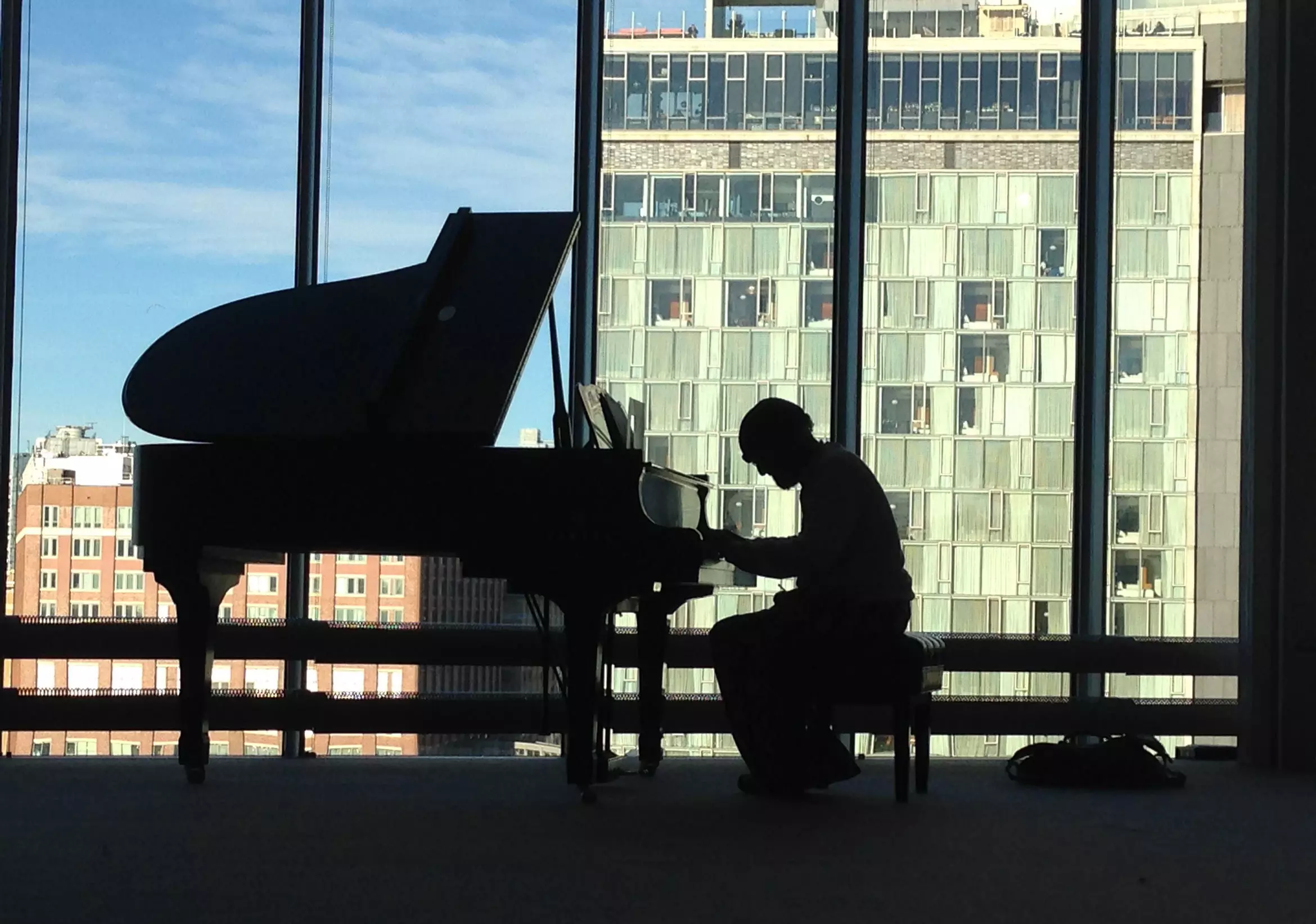 Η Cecil Taylor σε πρόβα στο Whitney Museum, Νοέμβριος 2015. Φωτογραφία: ευγενική προσφορά του Whitney Museum of American Art.