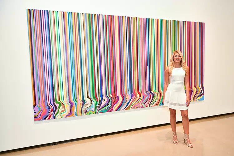 Marcelle Murdock by die opening van Ian Davenport en Robert Polidori by Paul Kasmin Gallery. Met vergunning van fotograaf Sean Zanni © Patrick McMullan.