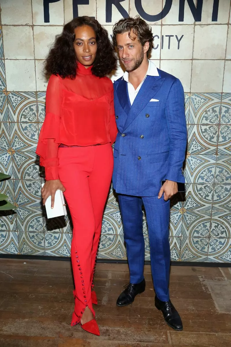 Solange Knowles i Francesco Carrozzini na otvaranju kuće Peroni čiji je domaćin Francesco Carrozzini. Ljubaznošću fotografa Sylvaina Gabouryja © Patrick McMullan putem Getty Images.