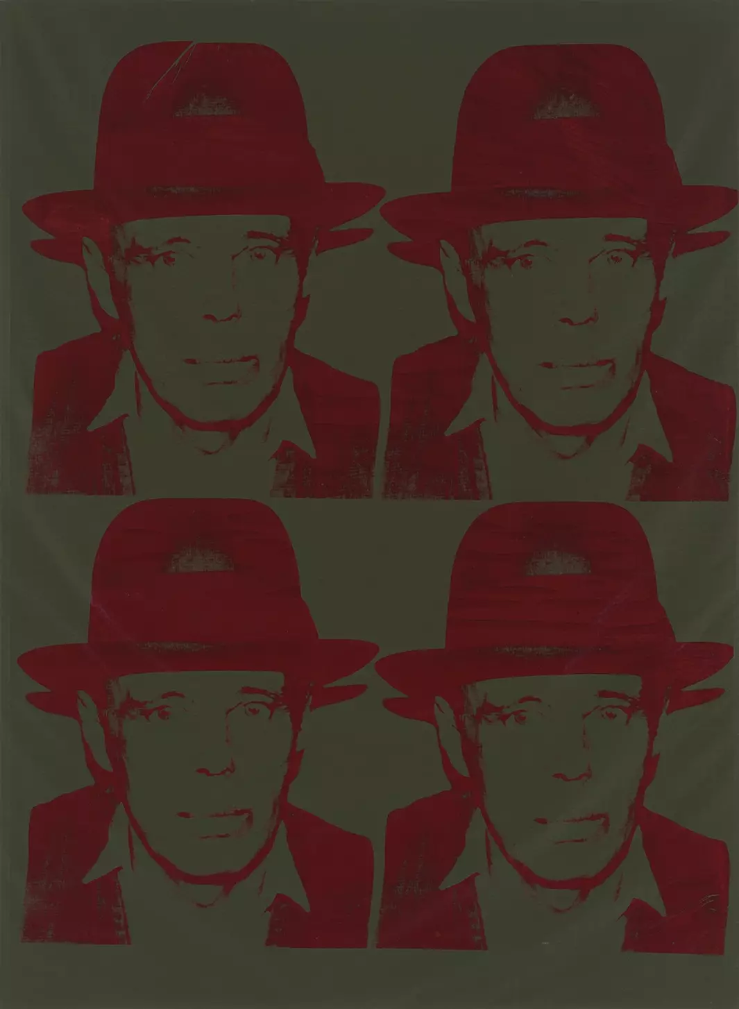 Andy Warhol, Joseph Beuys, (១៩៨១)។ រូបថត៖ មូលនិធិ Andy Warhol សម្រាប់ Visual Arts Inc.; សង្គមសិទ្ធិសិល្បករ ញូវយ៉ក; DACS ទីក្រុងឡុងដ៍។