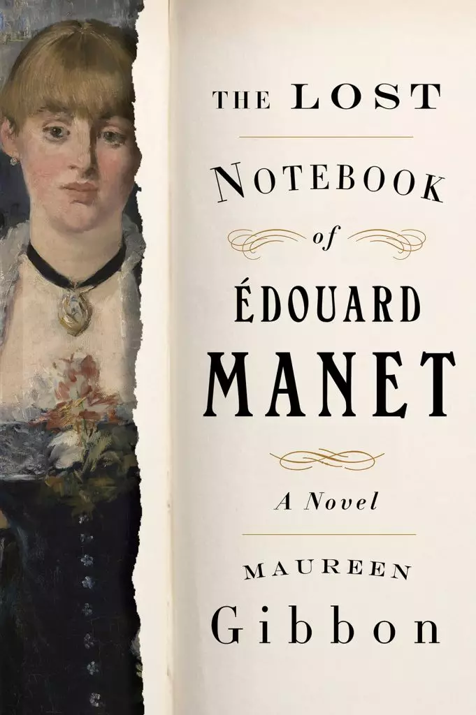 The Lost Notebook of Édouard Manet: A Novel vum Maureen Gibbon. Ugedriwwe vun Norton.