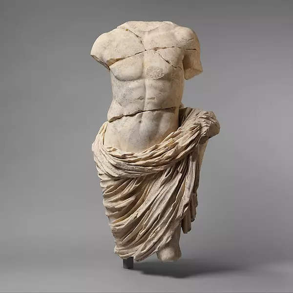 Ere Marble Roman ti ọmọ ẹgbẹ ti idile ọba (27 B.C.–A.D. 68) .Iṣẹ ti Bill Blass, 2002. Iteriba ti Ile ọnọ ti Ilu Ilu Ilu ti Art