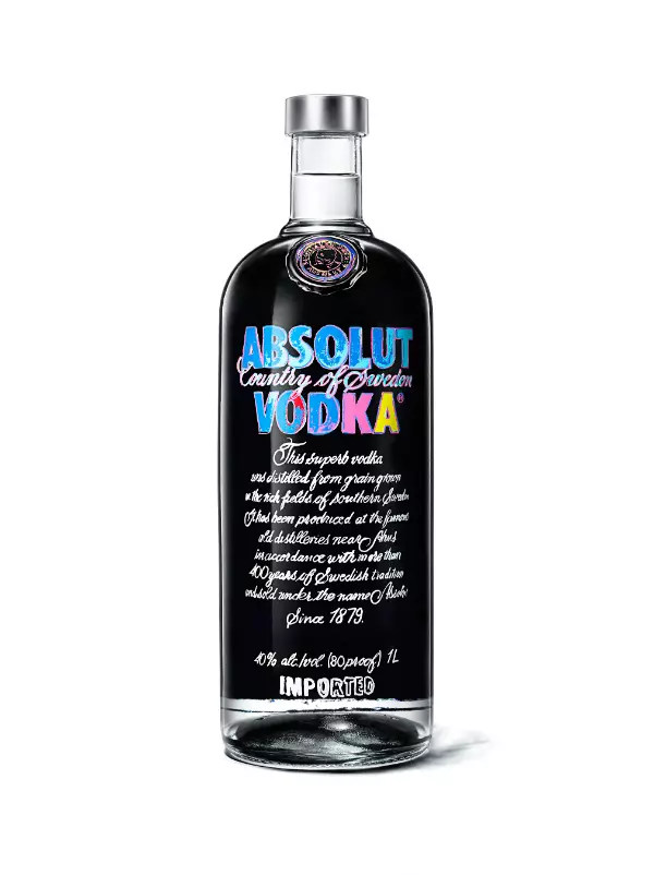 Botol Andy Warhol Absolut Vodka edisi winates Foto liwat: F&B News