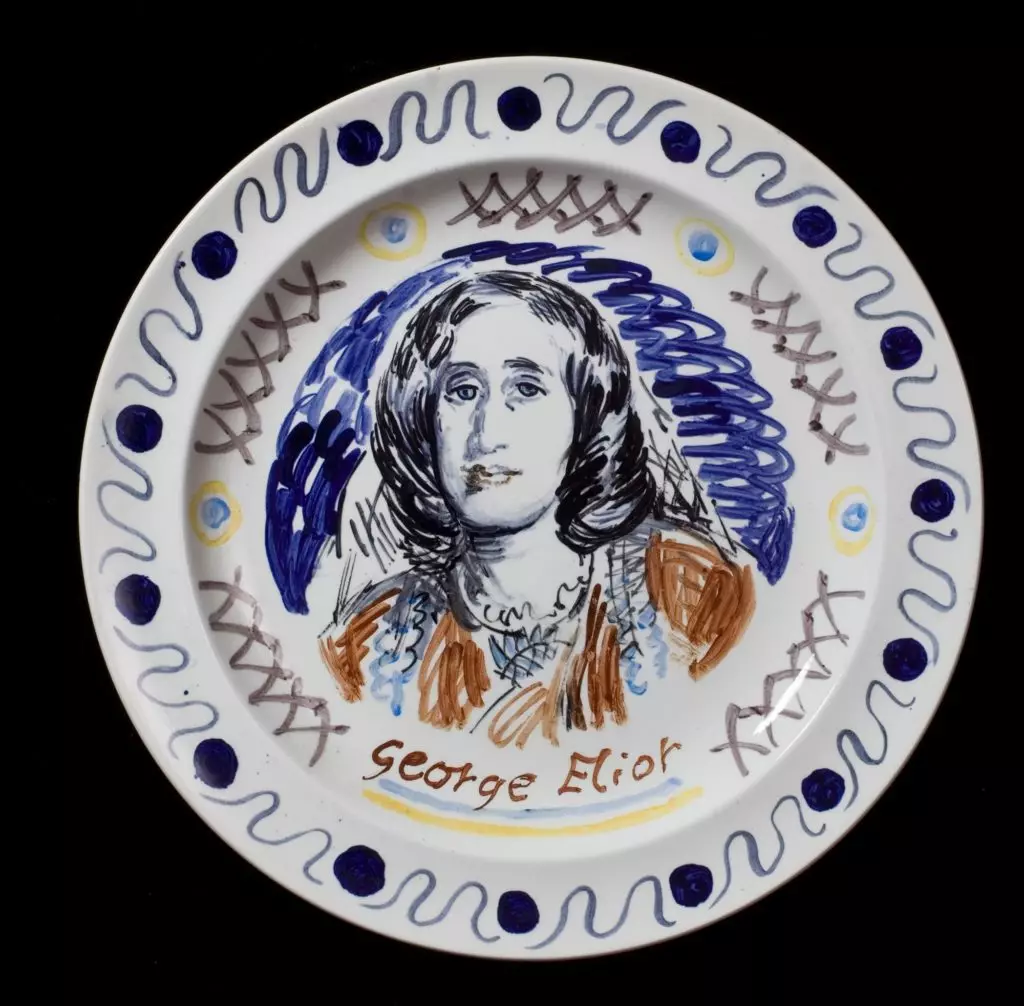 Vanessa Bell iyo Duncan Grant, Adeegga Cashada Haweenka Caanka ah, George Eliot (c. 1932–34). Lahaanshaha sawirka Piano Nobile/Robert Travers Works of Art Limited