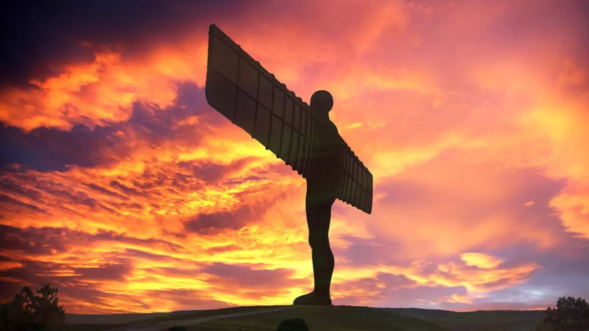 Antony Gormley, Anjo do Norte, 1994-8. © Antony Gormley e Conselho de Gateshead.