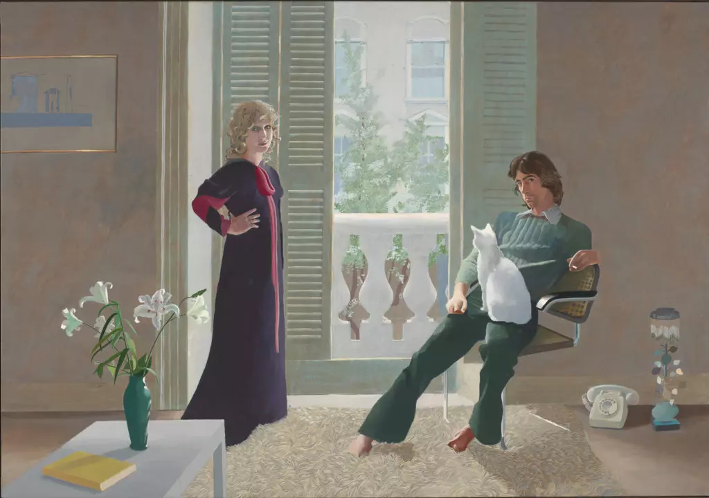 David Hockney၊ မစ္စတာနှင့် မစ္စစ် Clark and Percy (1970-1971)။ © David Hockney၊ ဓာတ်ပုံ ခရက်ဒစ်- ©Tate၊ လန်ဒန် 2017