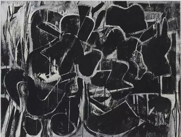 Willem de Kooning, Bức tranh (1948). Ảnh: Được phép của Bảo tàng Nghệ thuật Hiện đại 2011 Quỹ Willem de Kooning / Hiệp hội Quyền của Nghệ sĩ (ARS), New York.