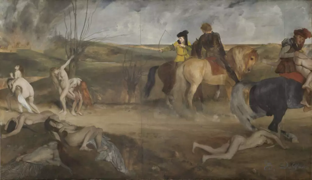 Edgar Degas, Scène de guerre au Moyen-Âge. Með leyfi frá Listasafni Denver/Musée d'Orsay Paris.