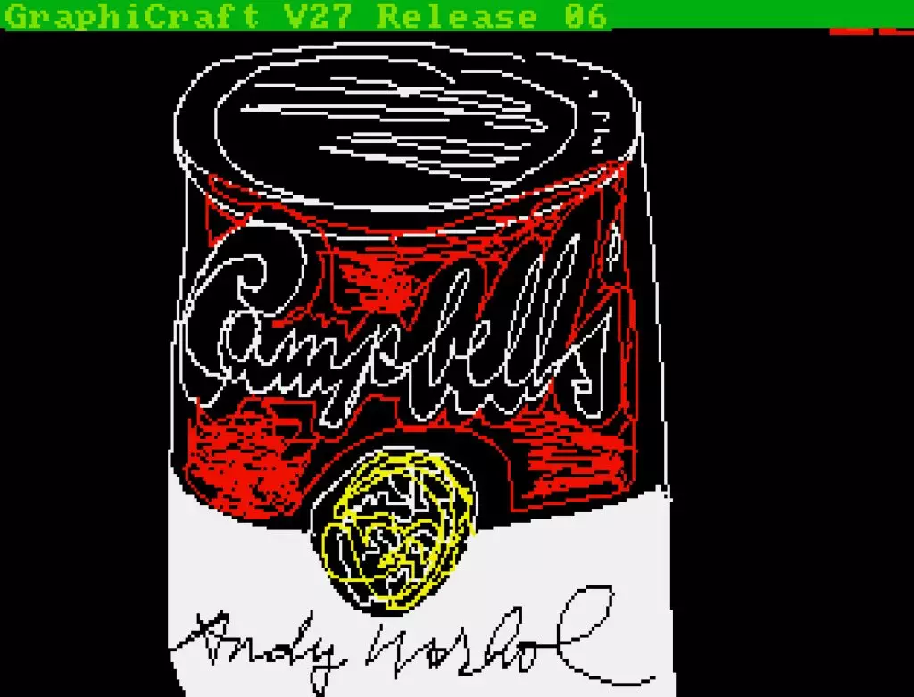 Andy Warhol, Untitled (Campbell's Soup Can) (khoảng 1985k, được in thành NFT vào năm 2021). © Quỹ Andy Warhol.