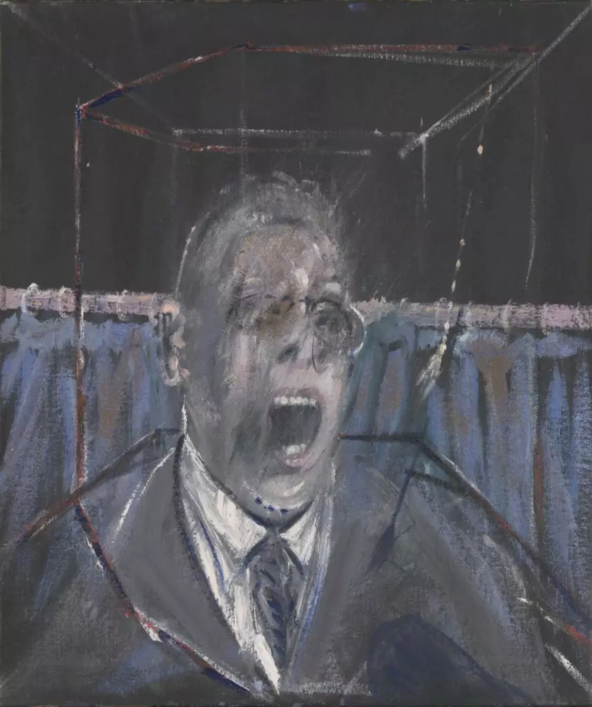 Francis Bacon, Businessman I (1952). Mufananidzo: Rubatsiro rweEstate of Francis Bacon. Kodzero Dzese Dzakachengetedzwa, DACS 2017 kuburikidza neTate.org