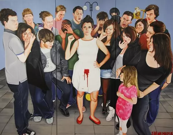 Sarah Maple, Menstruate with Pride (2010). Φωτογραφία: μέσω www.sarahmaple.com