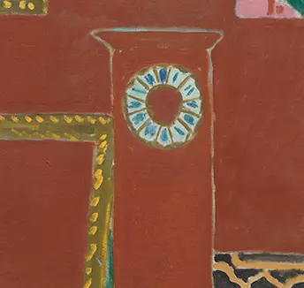 Detail van The Red Studio (1911).