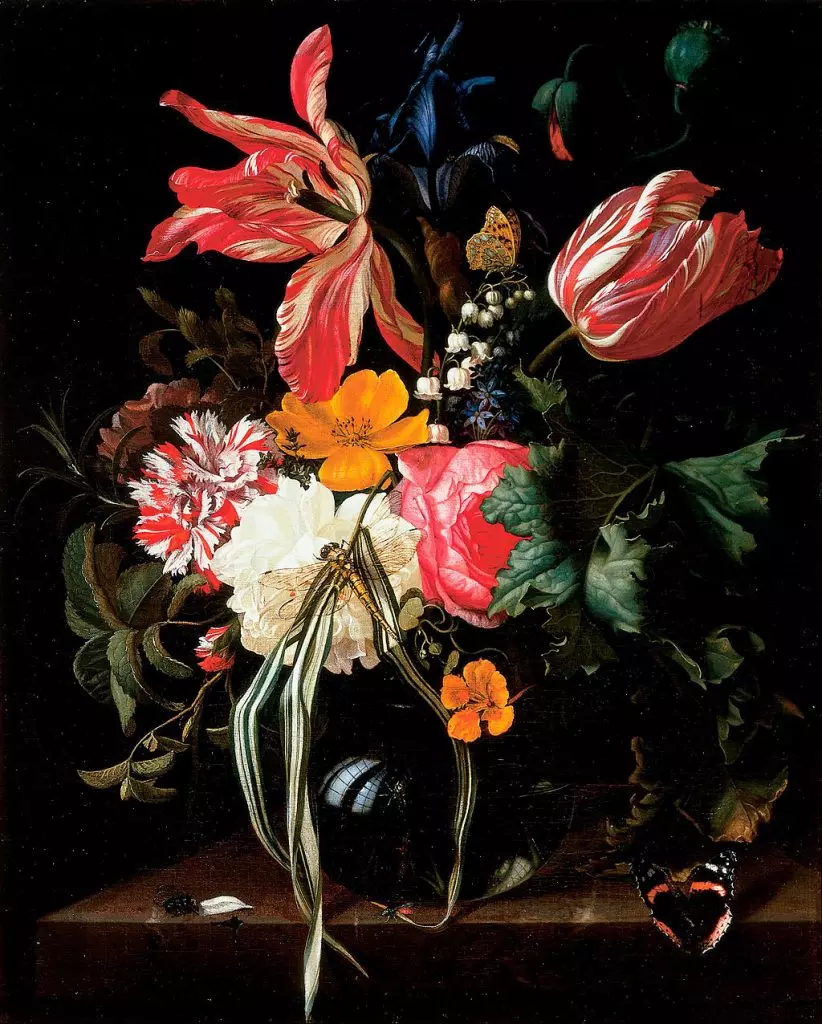 Maria van Oosterwijck, Flower Still Life (1669). Mwachilolezo cha Cincinnati Art Museum.