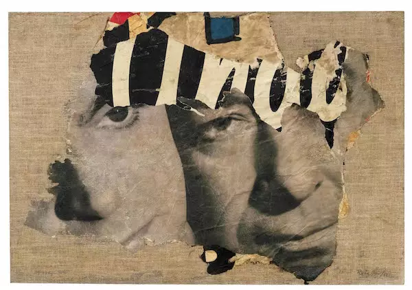 Mimmo Rotella, I due visi (1962)Zdjęcie: dzięki uprzejmości Robilant+Voena