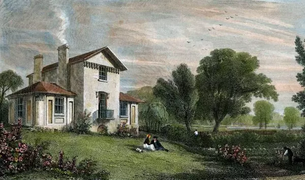 J.M.W. “Turner's Sandycombe Lodge”. Surat: “Turner's House Trust” arkaly.