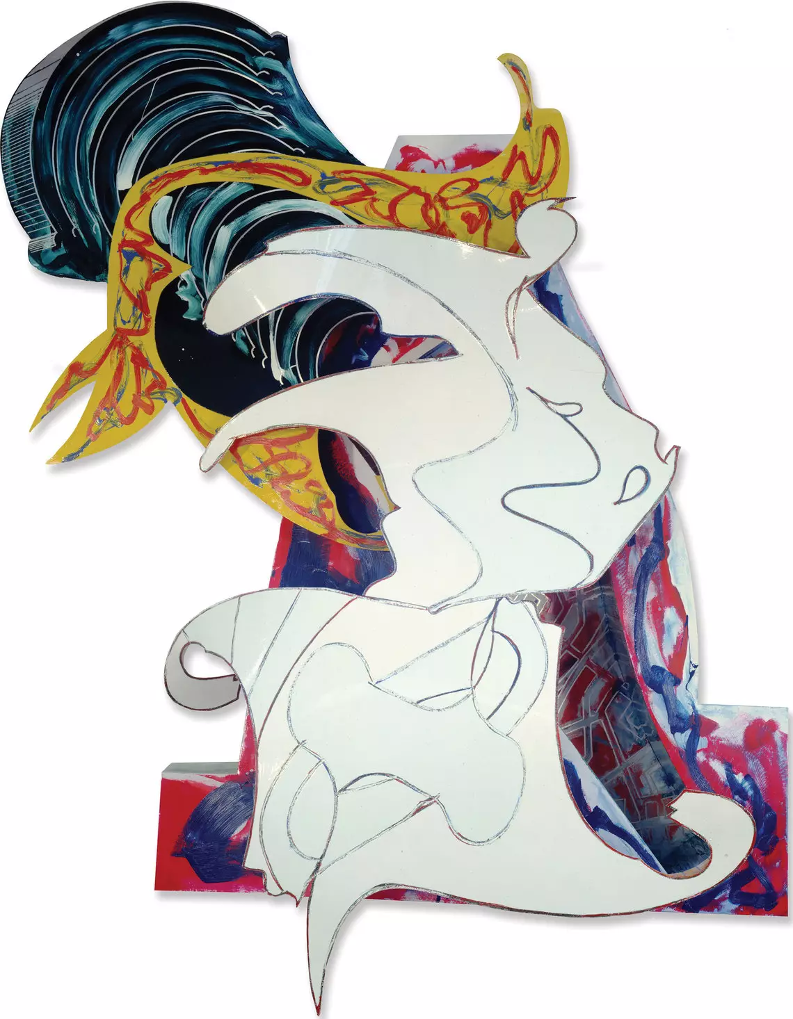 Frenks Stella, The Whiteness of the Whale (IRS-1, 2X) (1987). Attēls: © 2015 Frank Stella/Artists Rights Society (ARS), Ņujorka. Stīvena Slomana fotogrāfija.