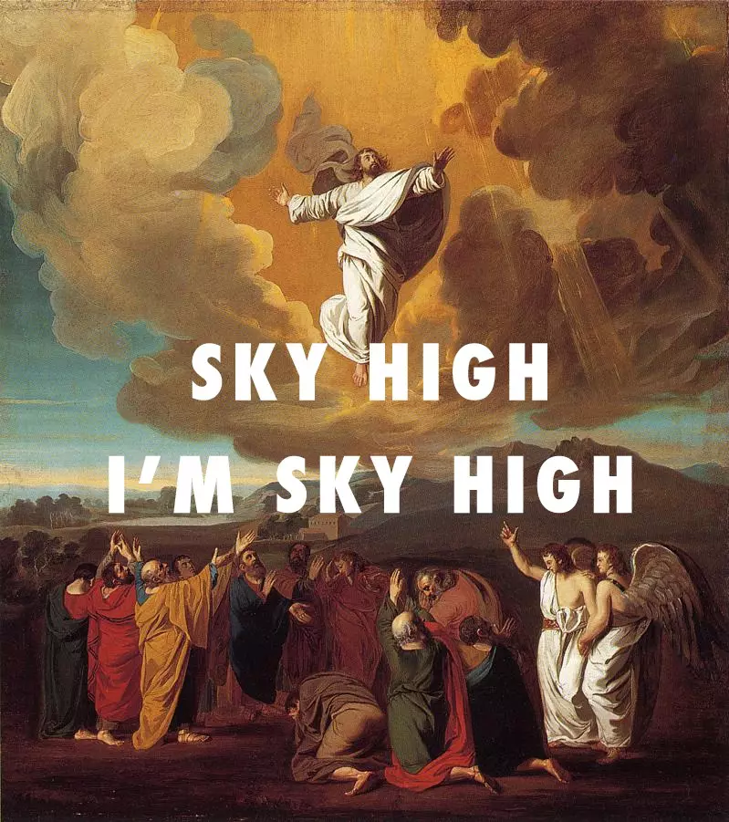 The Ascension (1775), John Singleton Copley / Touch The Sky, Kanye West ft. Lupe Fiasco Grianghraf: Tumblr/ Fly Art