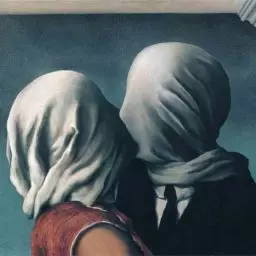 René Magritte, Elskendurnir (1928). Með leyfi MoMA.