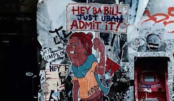 Street Artist FLOOD schummt Bill Cosby