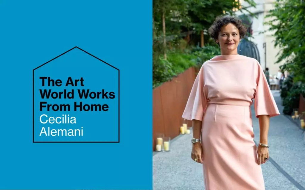 Art World Works From Home: 베니스 비엔날레 큐레이터 Cecilia Alemani는 Skype 스튜디오 방문에서 벼락치기로 하루를 보냅니다. 3675_1