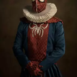 Spiderman-foto: Sacha Goldberger via Sad and Useless