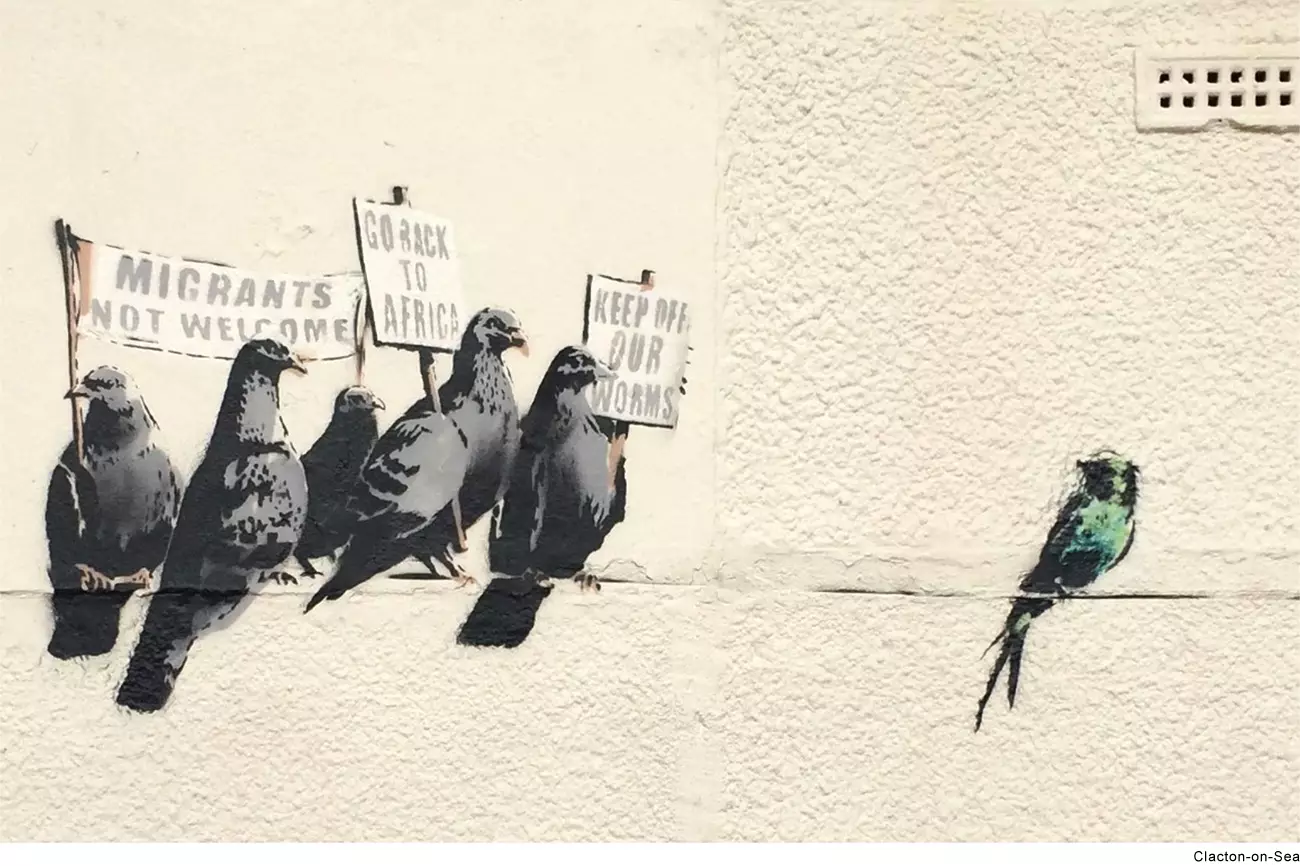 Immigration-Themed Banksy Mural Destroyed by Local Council