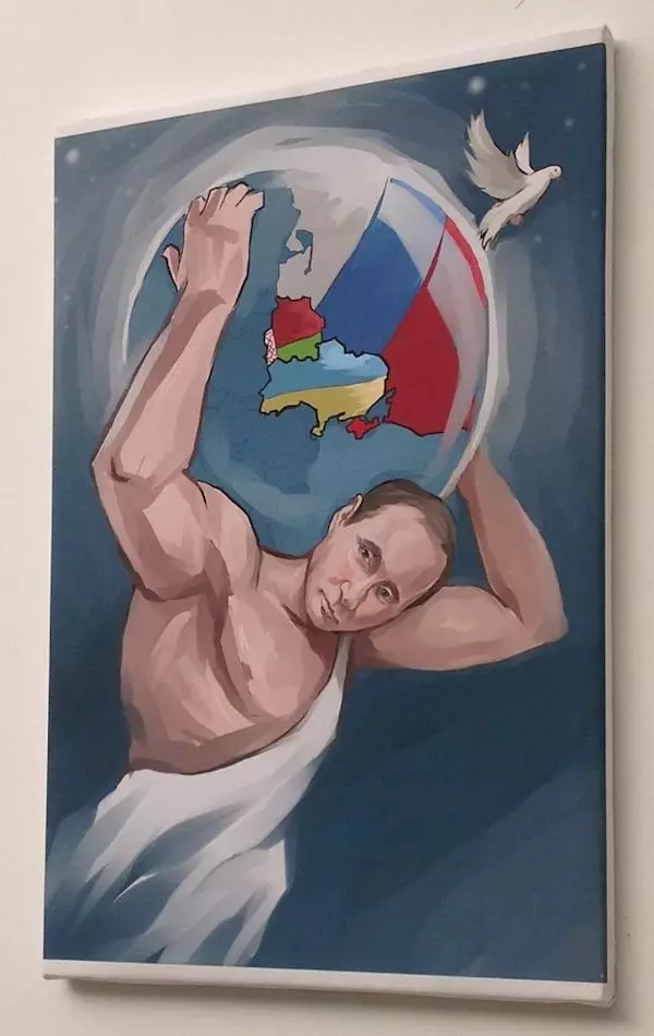 Nouvo Egzibisyon Atizay Refonte Vladimir Putin kòm Hercules