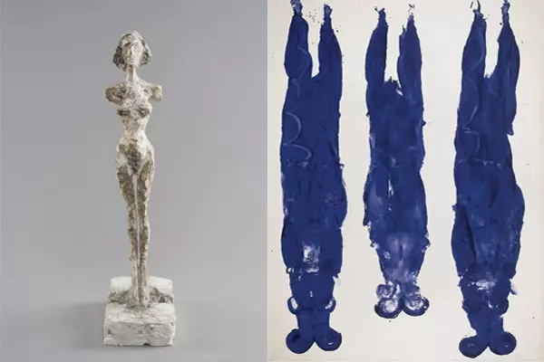 Gagosian-ek Klein eta Giacometti elkarrekin erakusten ditu