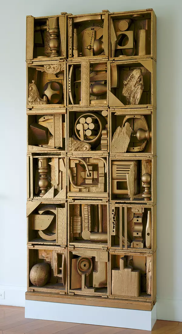 Louise Nevelson, Royal Tide 1 (1960). Larawan: kagandahang-loob ng Storm King Art Center.