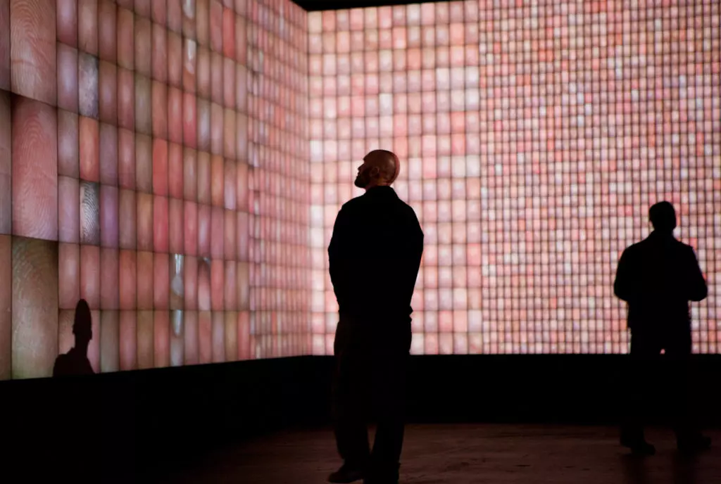 Rafael Lozano-Hemmer, Pulse Index (2010). Mufananidzo naKate Russel, nerubatsiro rweSite Santa Fe, New Mexico.