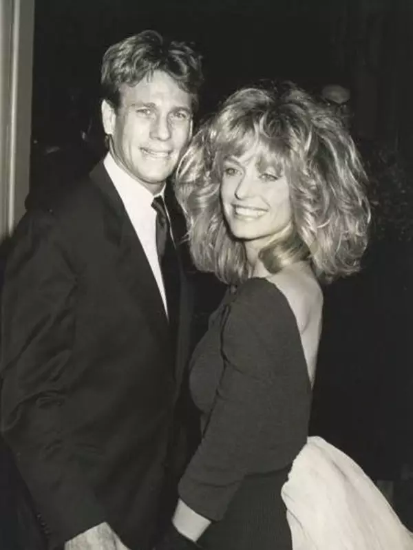 Ryan O'Neal et Farah Fawcett en 1987. Image : Avec l'aimable autorisation de RyanONeal.com