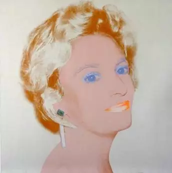 Retrato de Andy Warhol de Olga Berde Mahl.